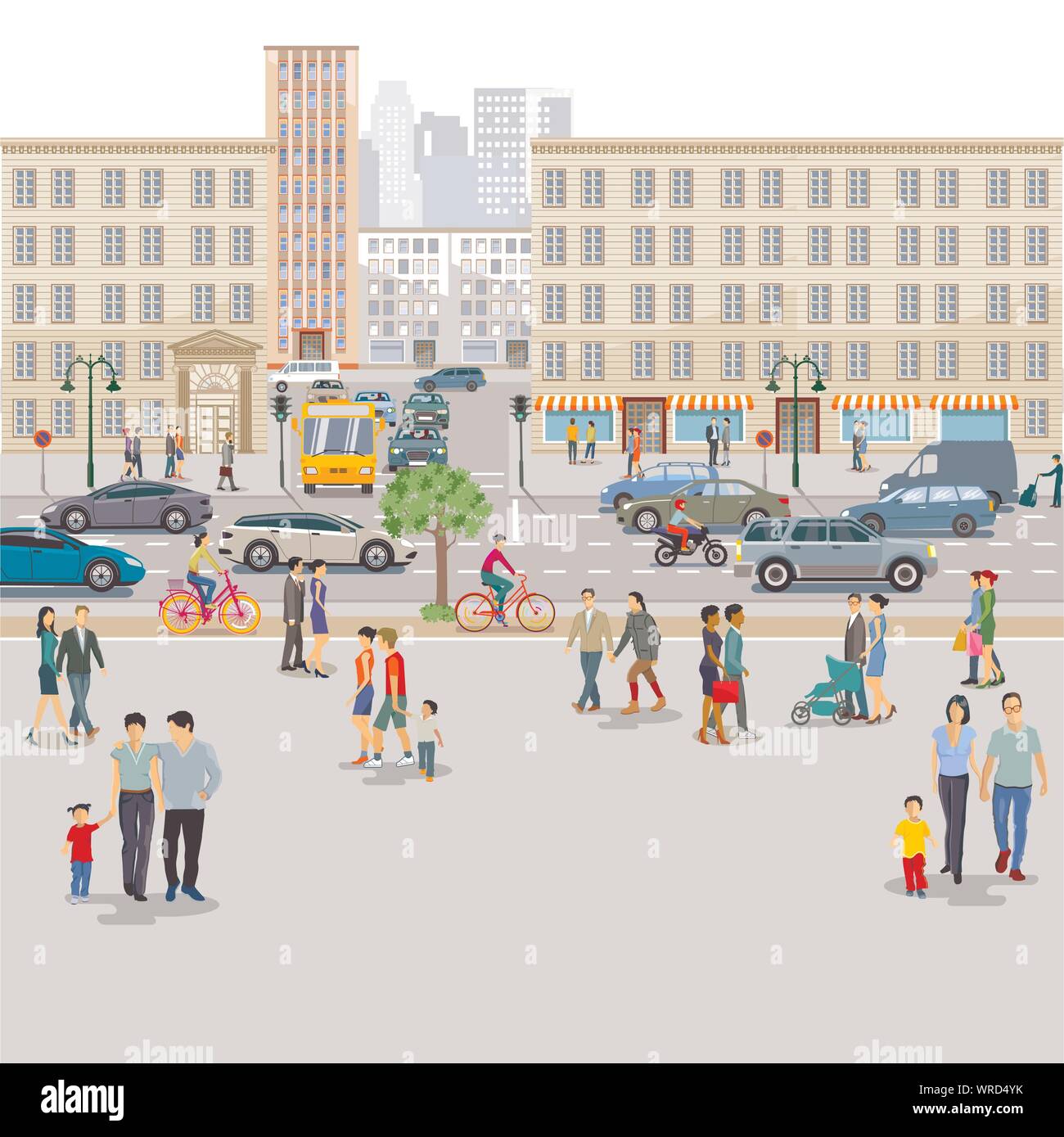 Pedestrians structure Stock Vector Images - Alamy