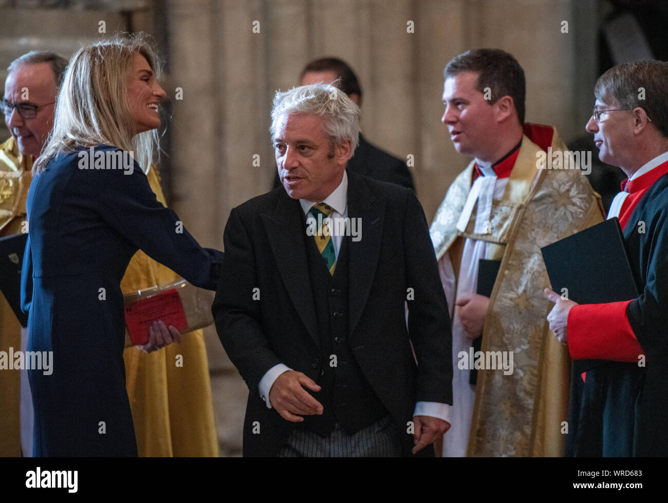 Speaker of the House of Commons, John Bercow and wife Sally arriving ...