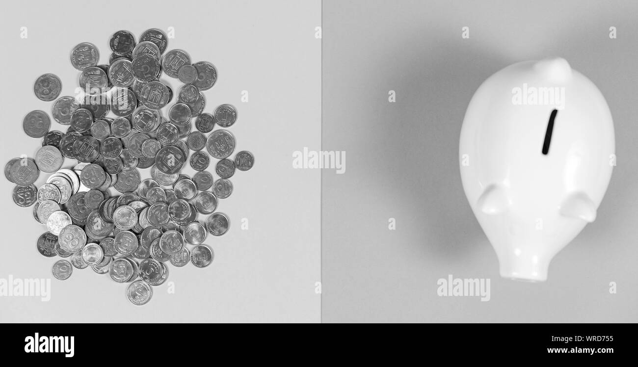 Euro coin in hand Black and White Stock Photos & Images - Alamy