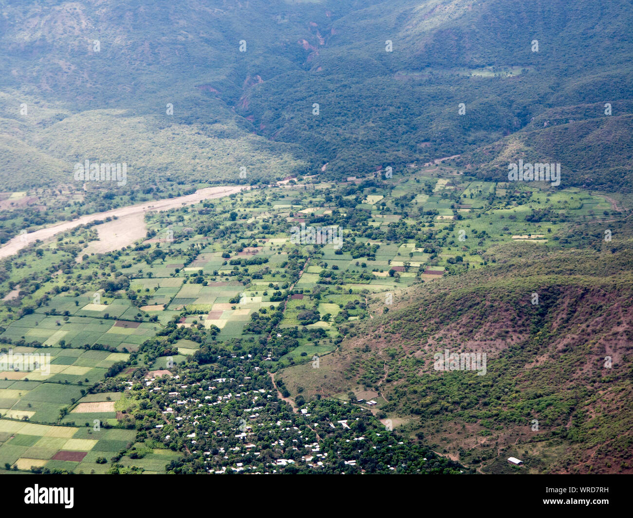 Aerial view of Arba Minch, Ethiopia and surrounding farms Stock Photo ...