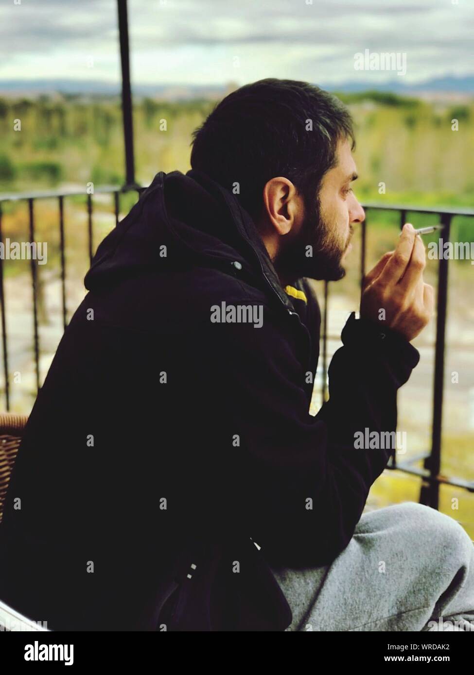 Smoking Balcony High Resolution Stock Photography and Images - Alamy