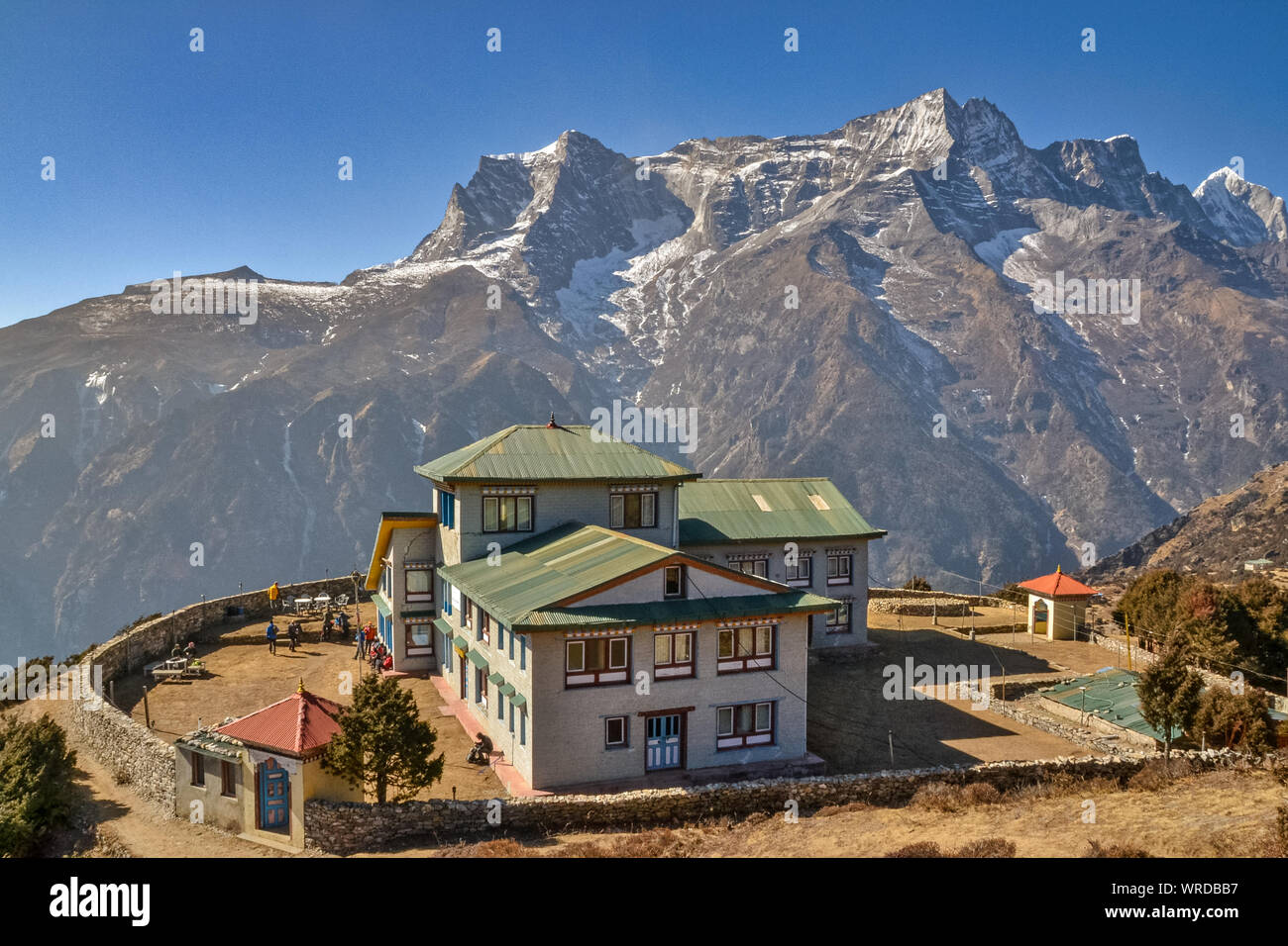Nepalese tea house Stock Photo - Alamy