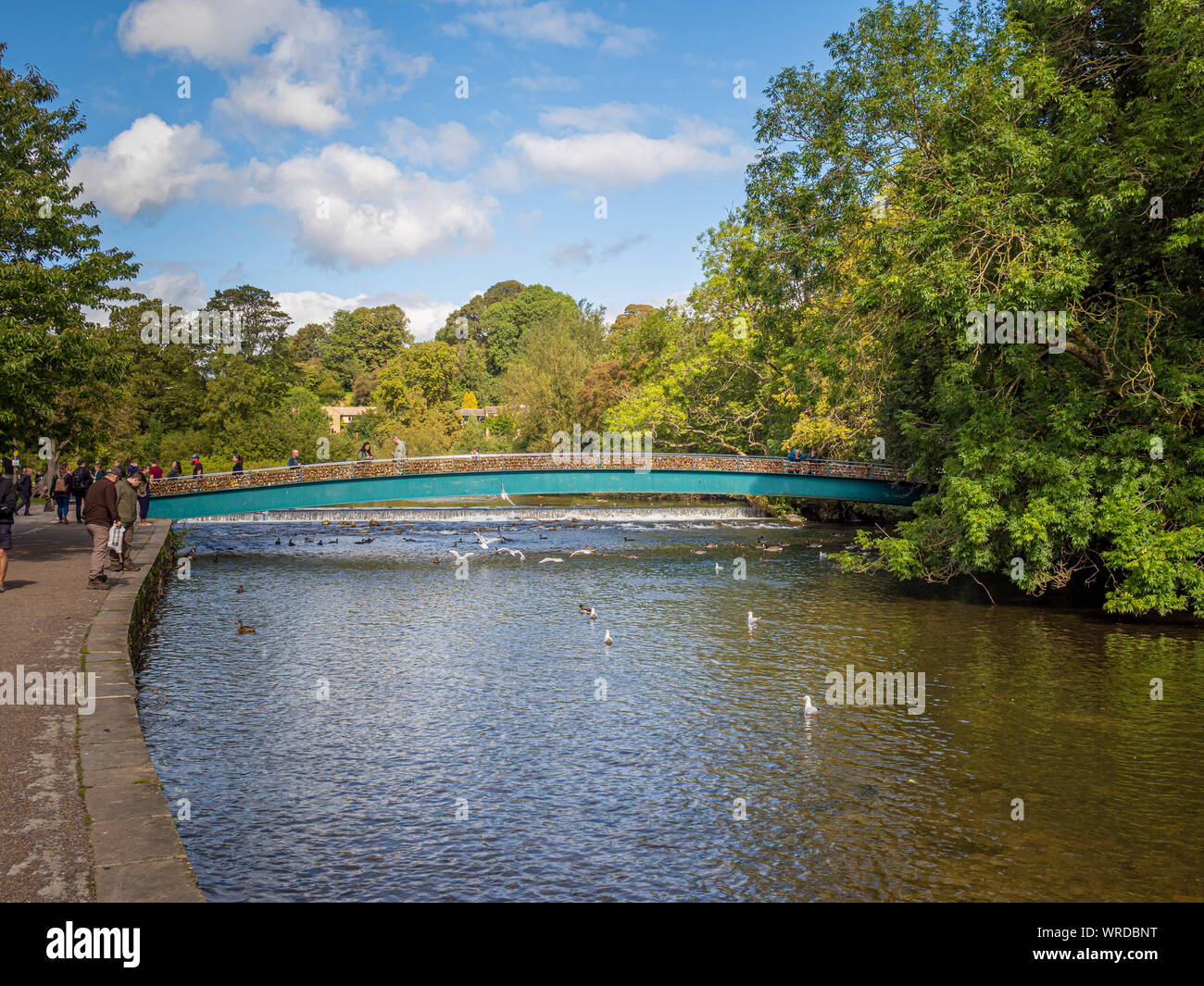 Love locks wye bridge bakewell hi-res stock photography and images - Alamy