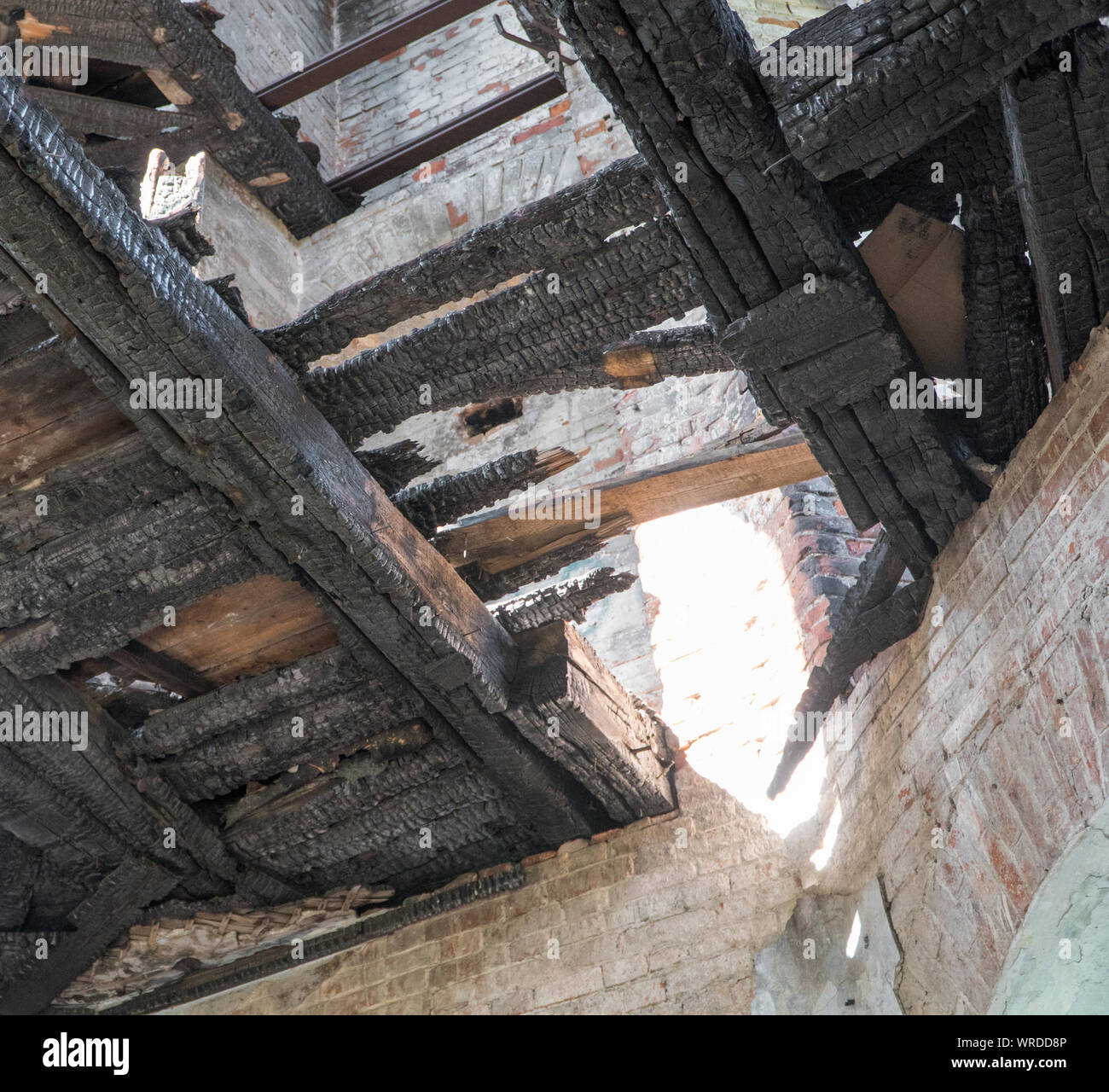 interior view of the building after the fire Stock Photo - Alamy