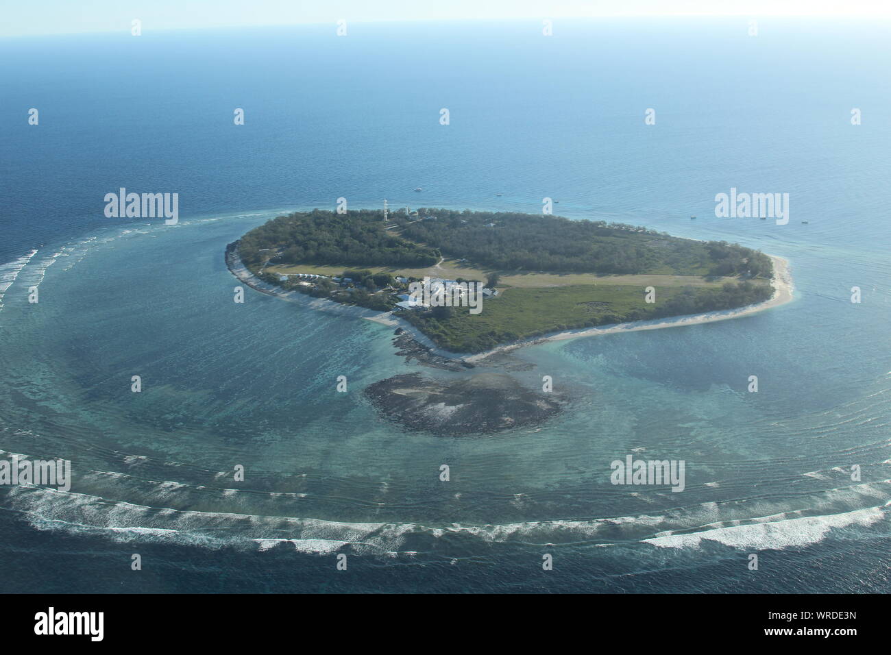 Aerial view of Lady Elliot Island Stock Photo - Alamy