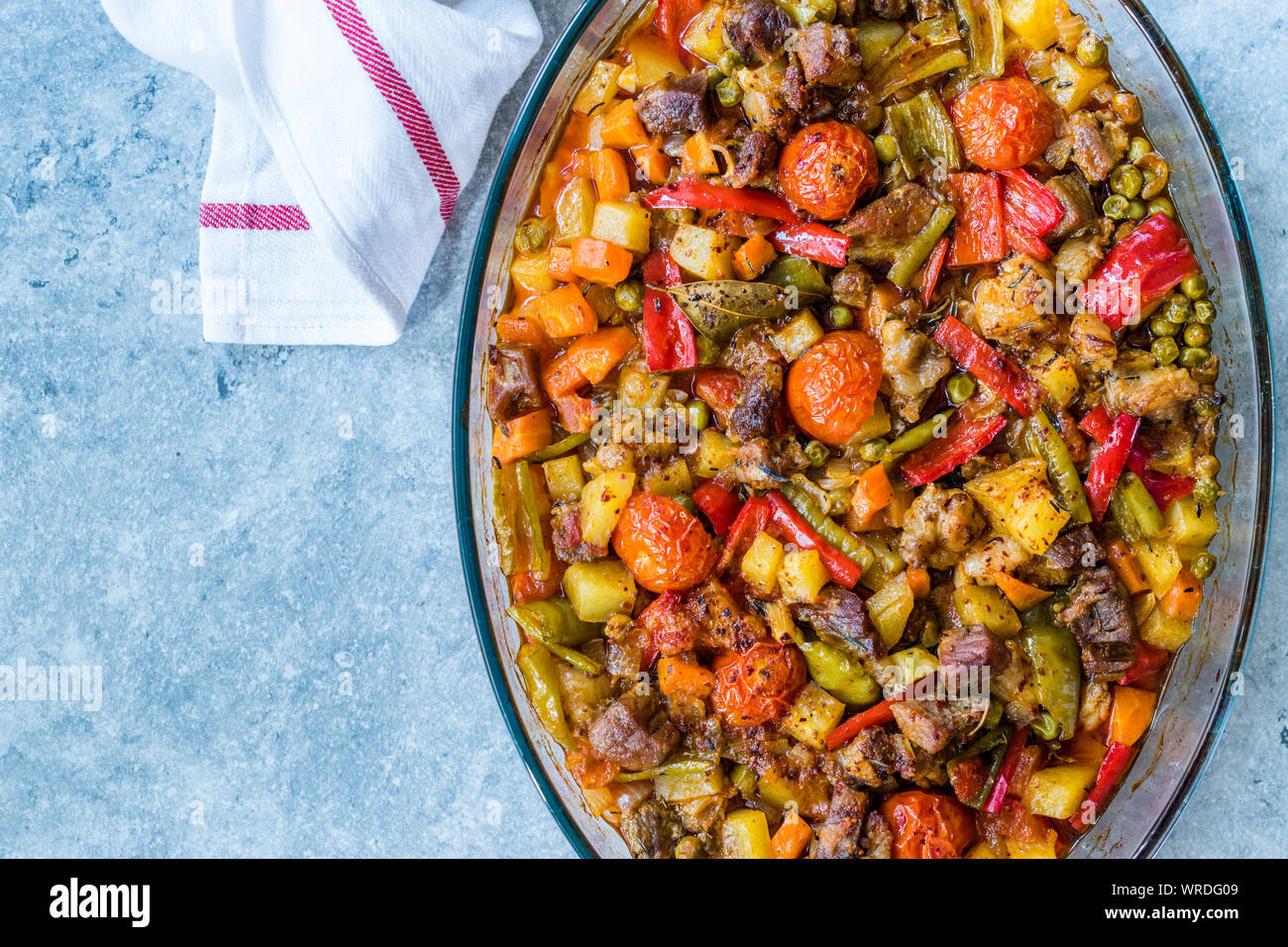 Turkish Kebap Orman Kebabi / Kebab with Cubed Meat and Vegetables Stew ...