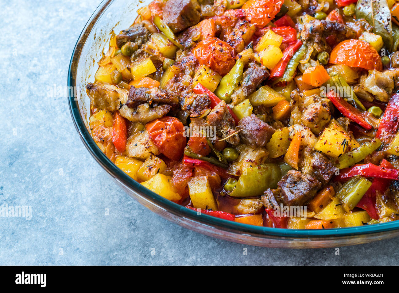 Turkish Kebap Orman Kebabi / Kebab with Cubed Meat and Vegetables Stew ...
