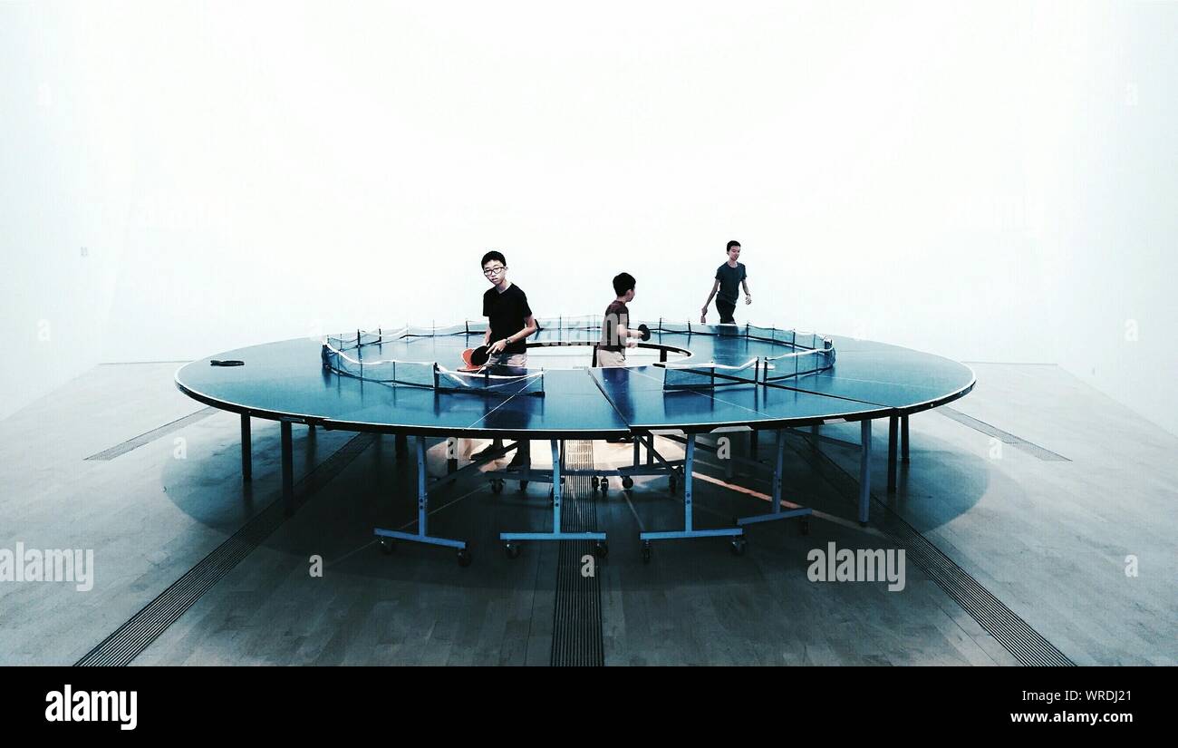 Child Playing Table Tennis High Resolution Stock Photography and Images ...
