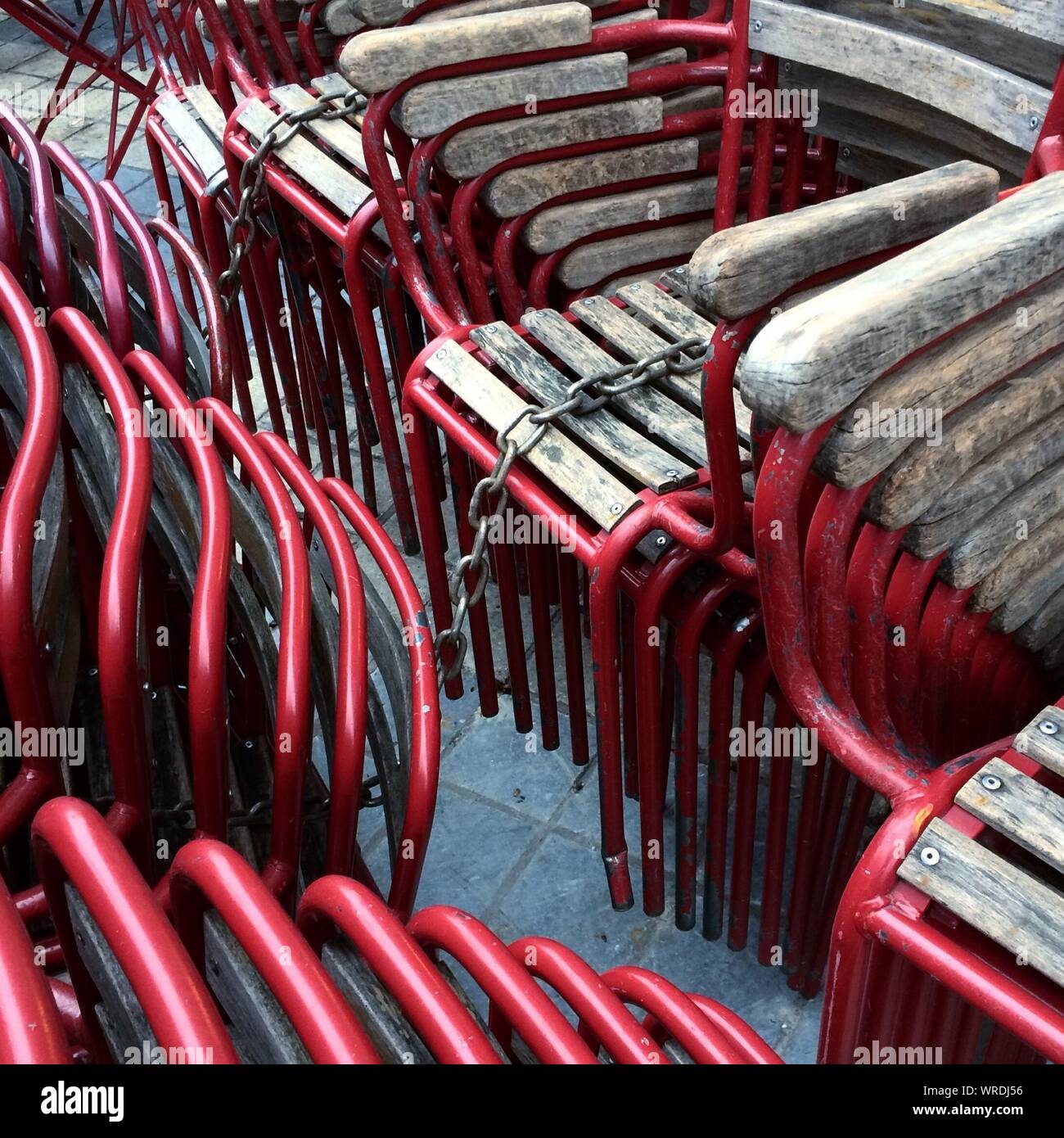 Chained Chairs High Resolution Stock Photography and Images - Alamy