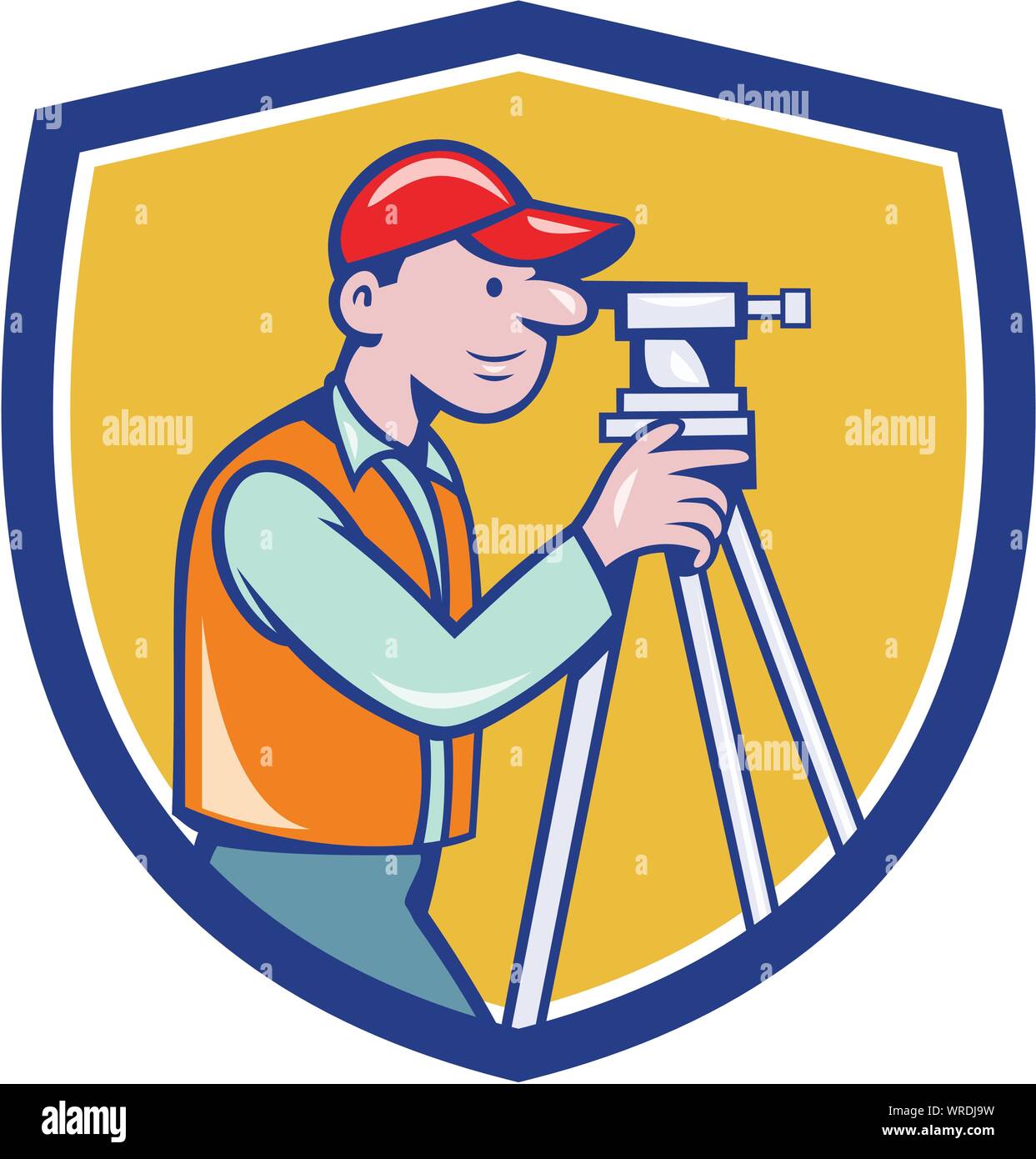 Surveyor Geodetic Engineer Theodolite Shield Cartoon Stock Vector Image ... Surveyor Geodetic Engineer Theodolite Shield Cartoon Stock Vector Image ...
