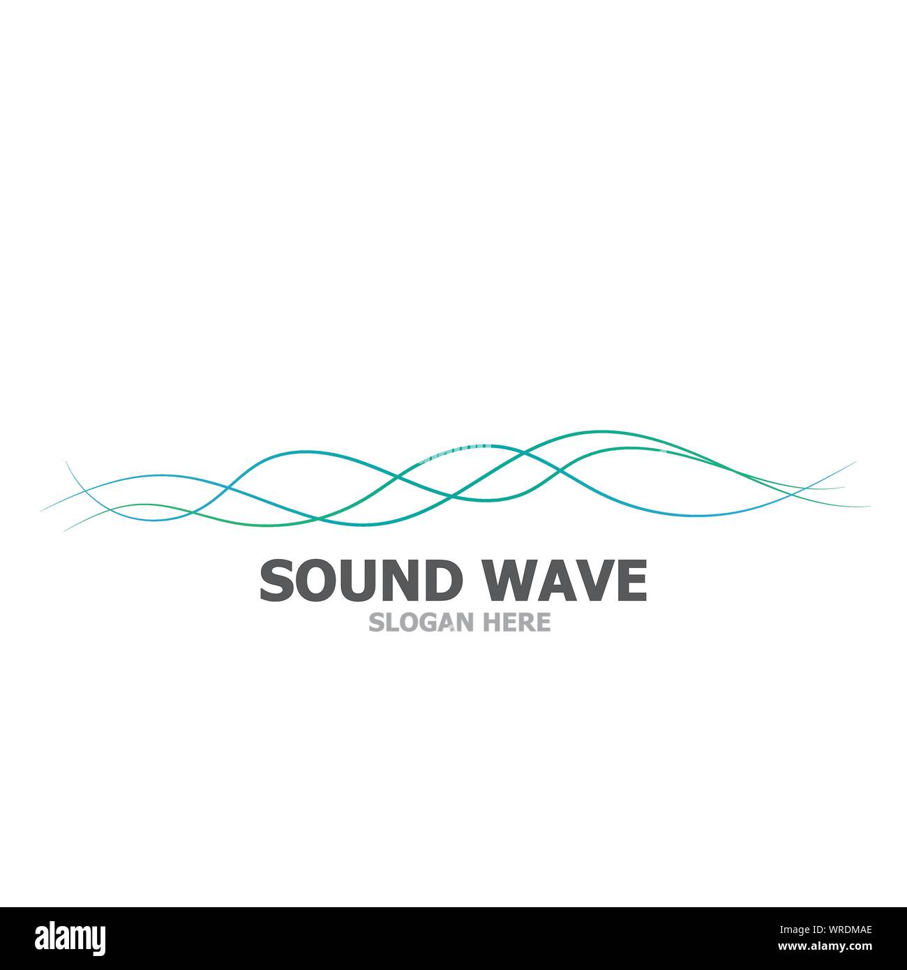 Sound wave logo template vector icon illustration Stock Vector Image ...