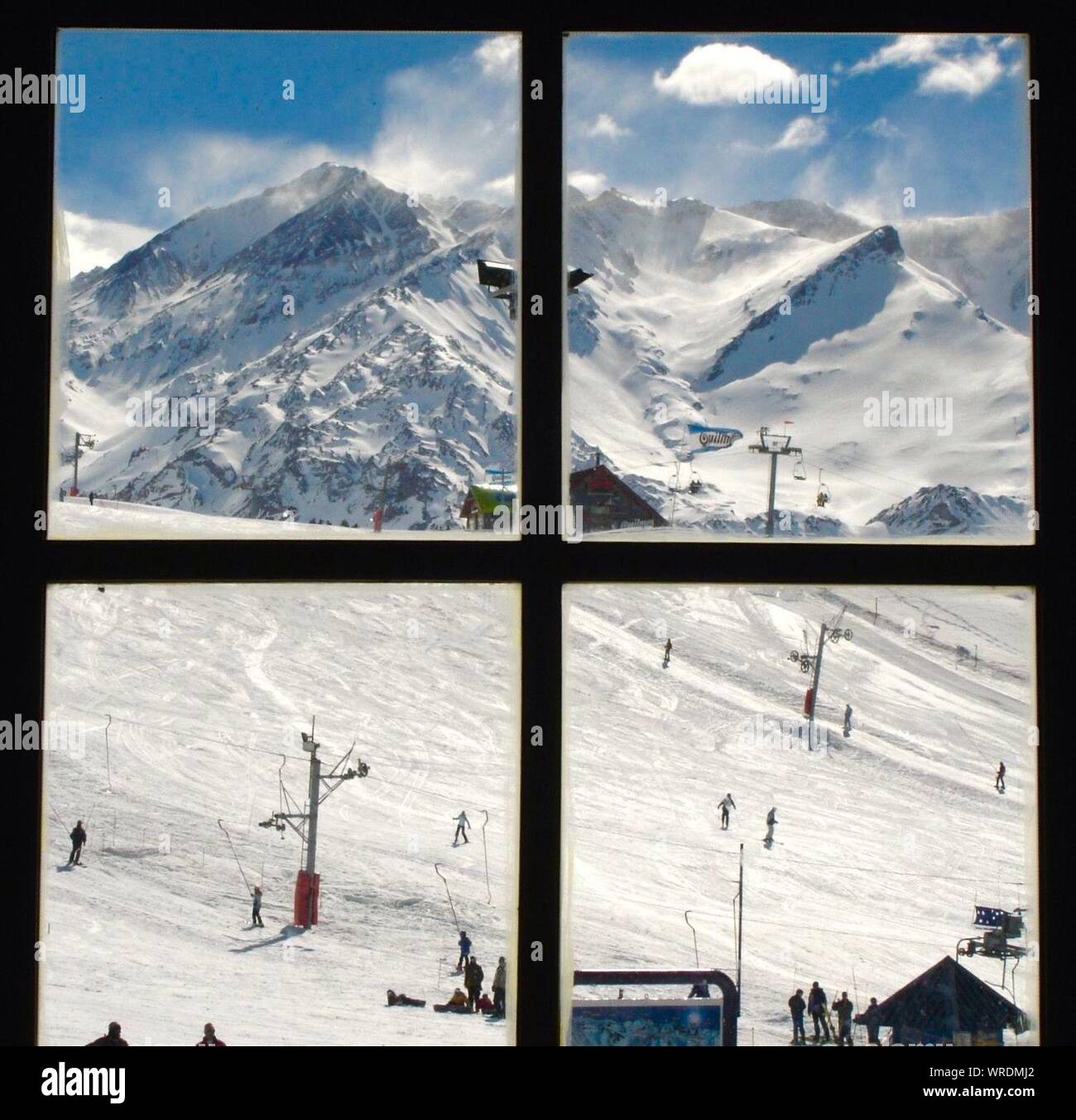 Winter Snow Scene Through Window High Resolution Stock Photography and ...