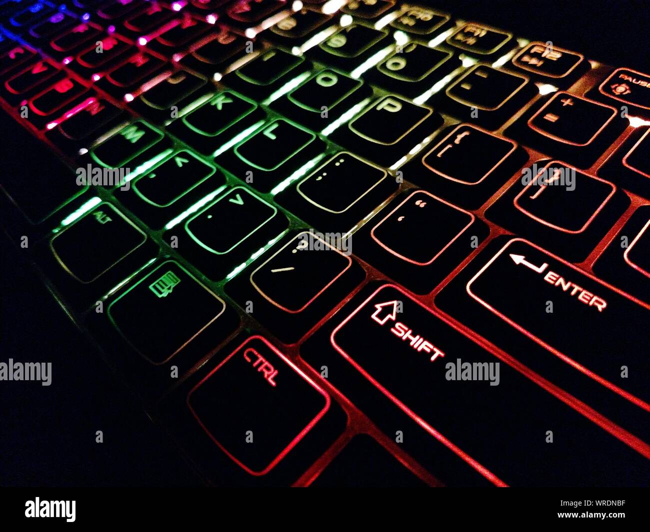 Illuminated keyboard hi-res stock photography and images - Alamy