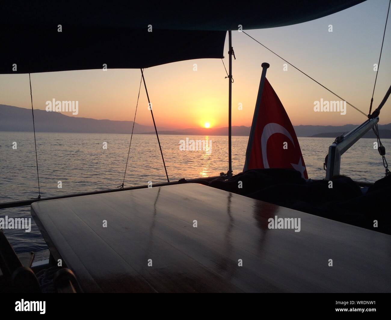 Turkish flag with sunset hi-res stock photography and images - Alamy