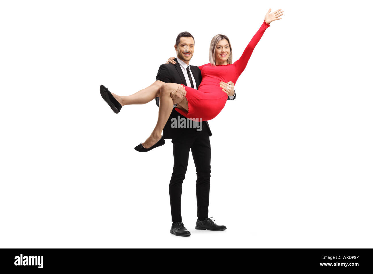 Romantic man carrying woman in hi-res stock photography and images - Alamy