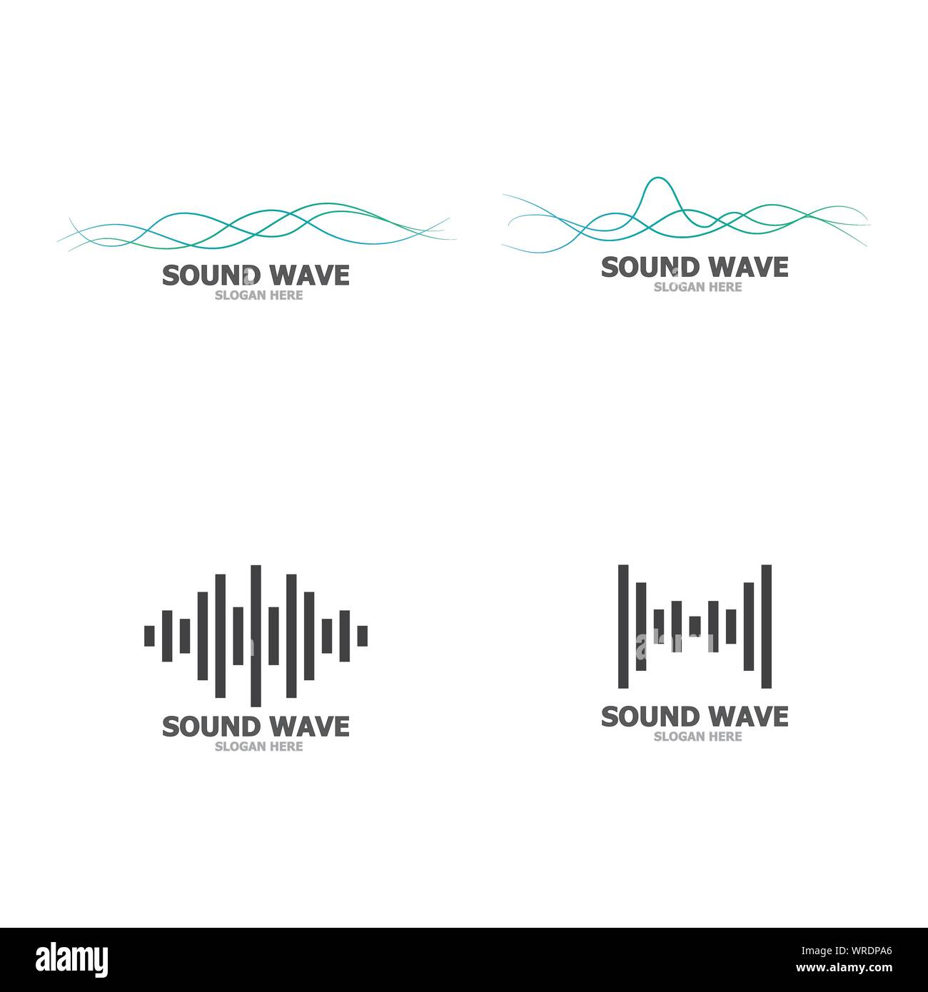 Sound wave logo template vector icon illustration Stock Vector Image ...