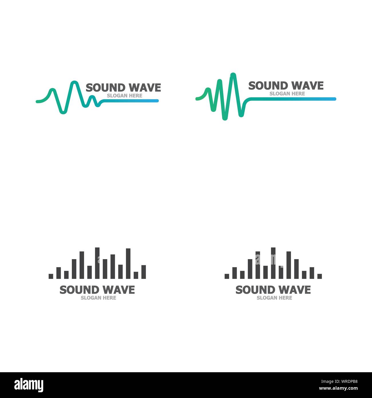 Sound wave logo template vector icon illustration Stock Vector Image ...