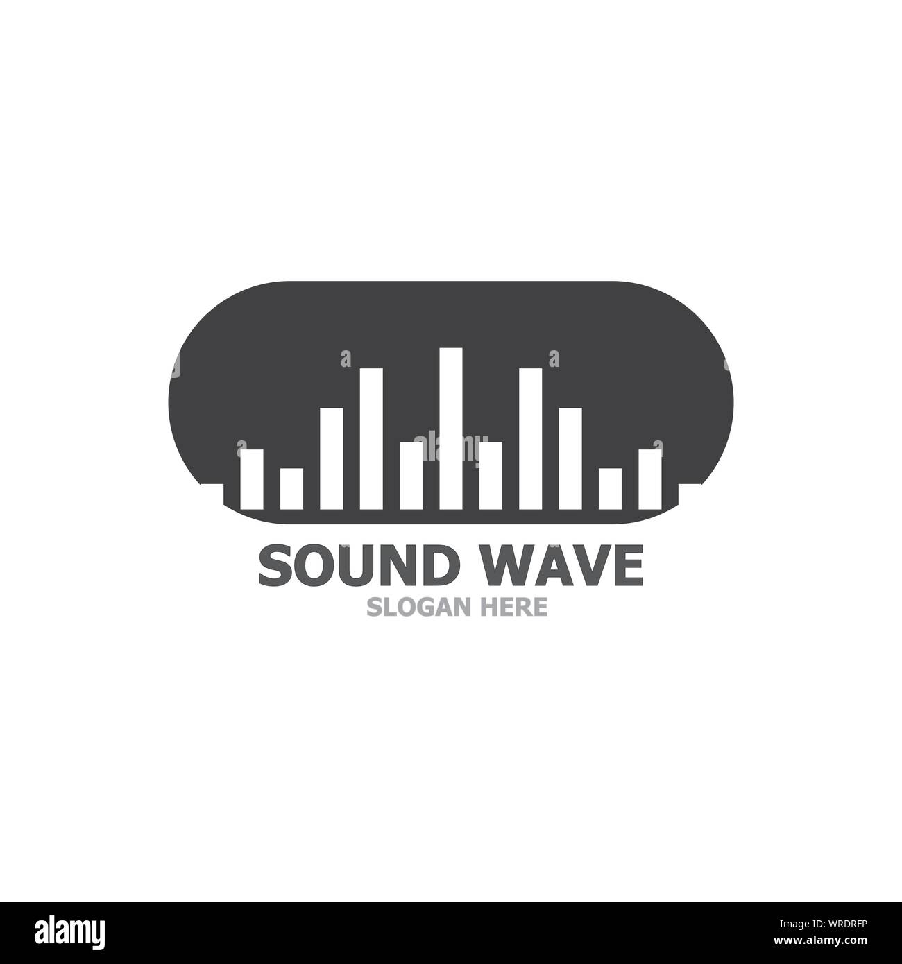 Sound wave logo template vector icon illustration Stock Vector Image ...