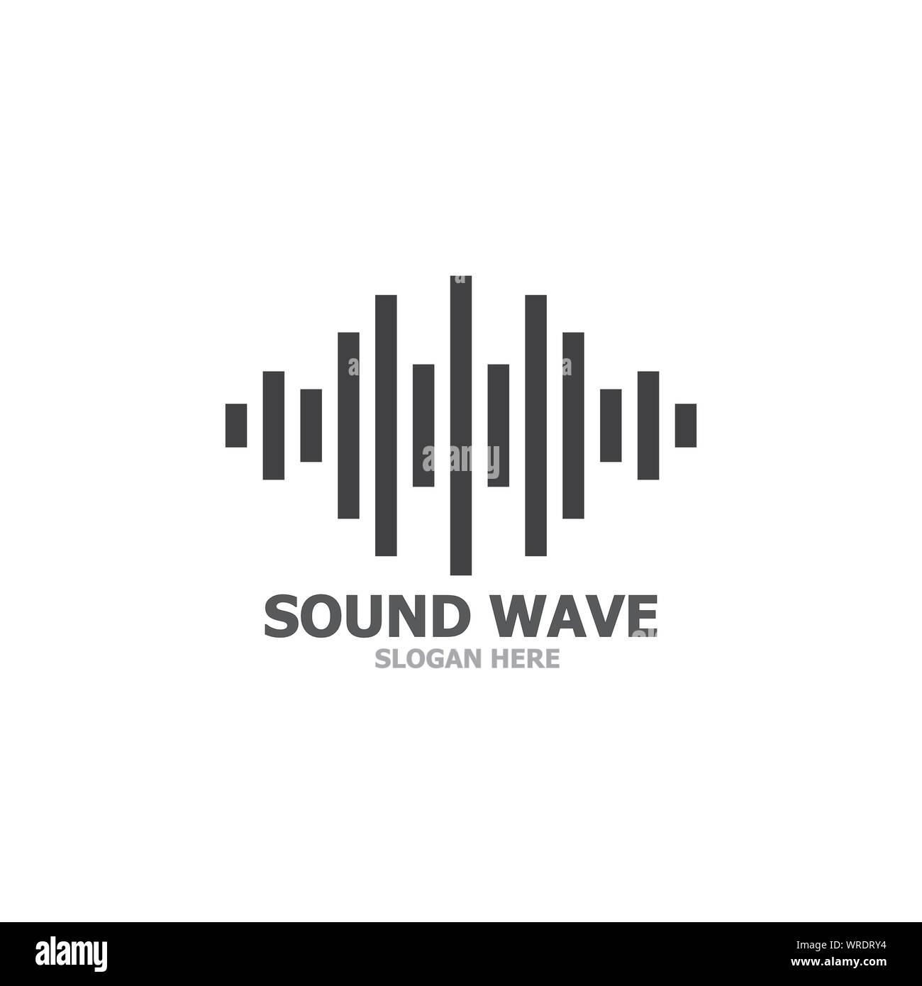 Sound wave logo template vector icon illustration Stock Vector Image ...