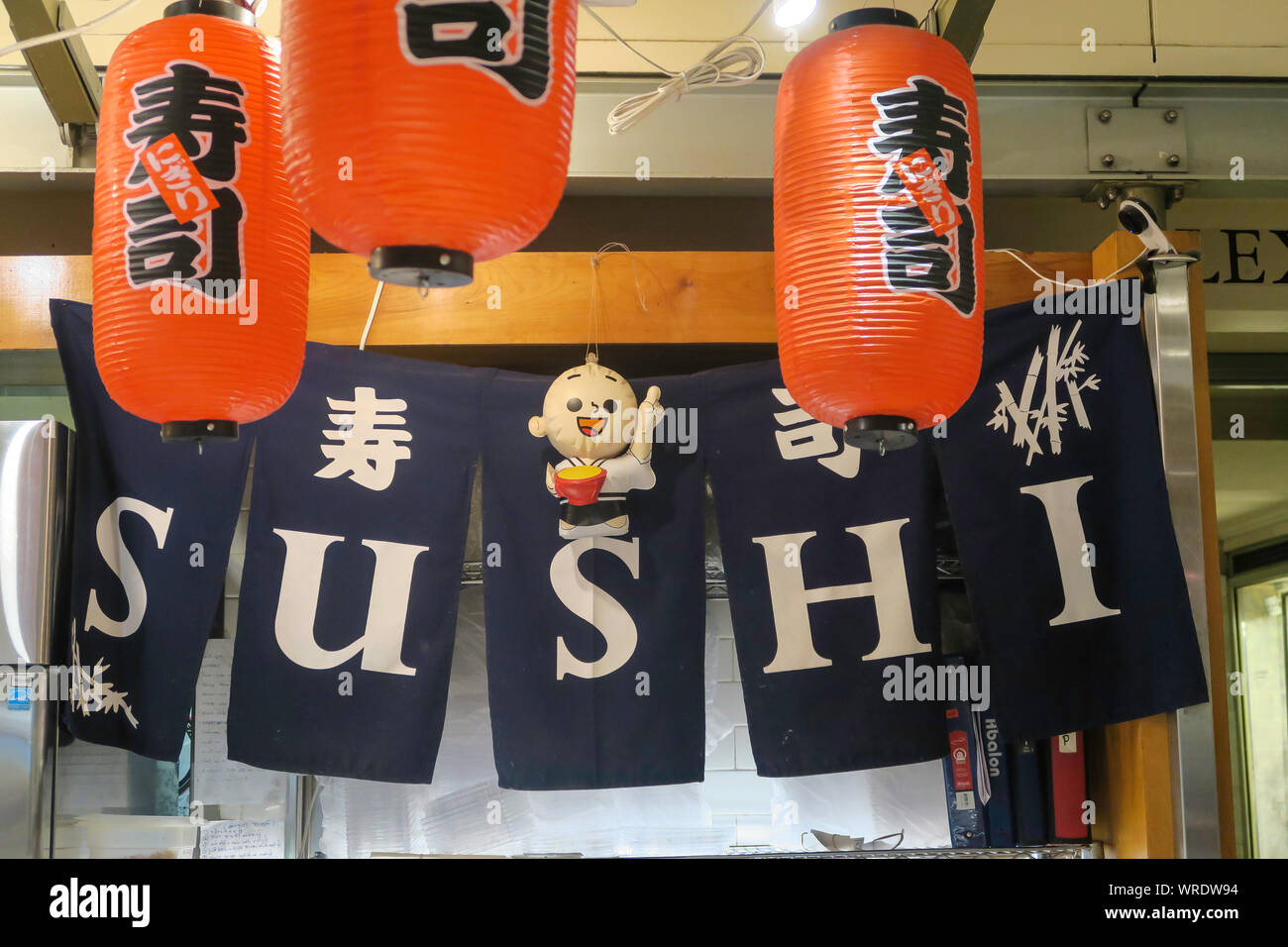 Pescatore Sushi Signage, Grand Central Market, NYC, USA Stock Photo - Alamy