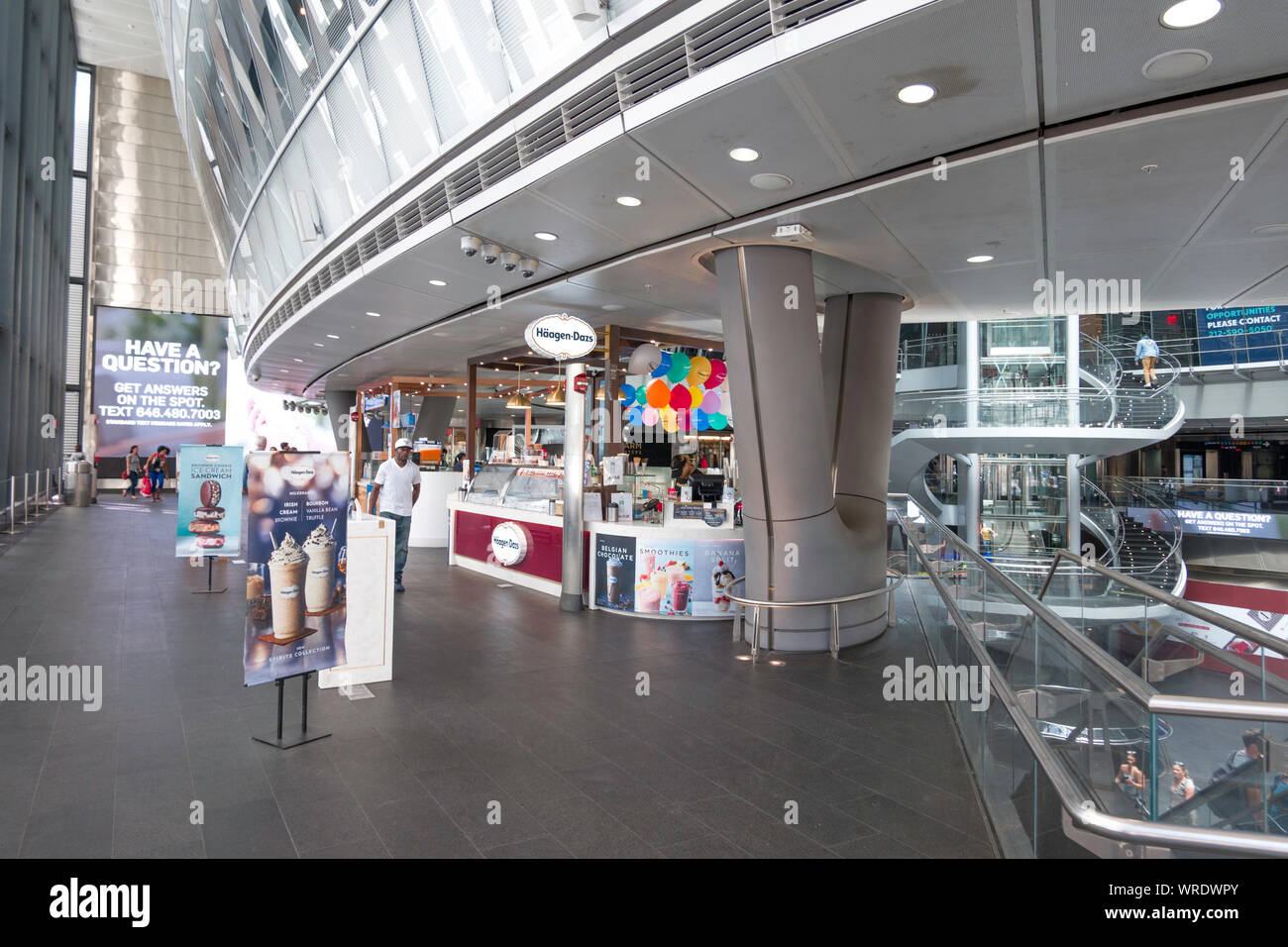 The Fulton Center Subway Station in Lower Manhattan, NYC, USA Stock ...