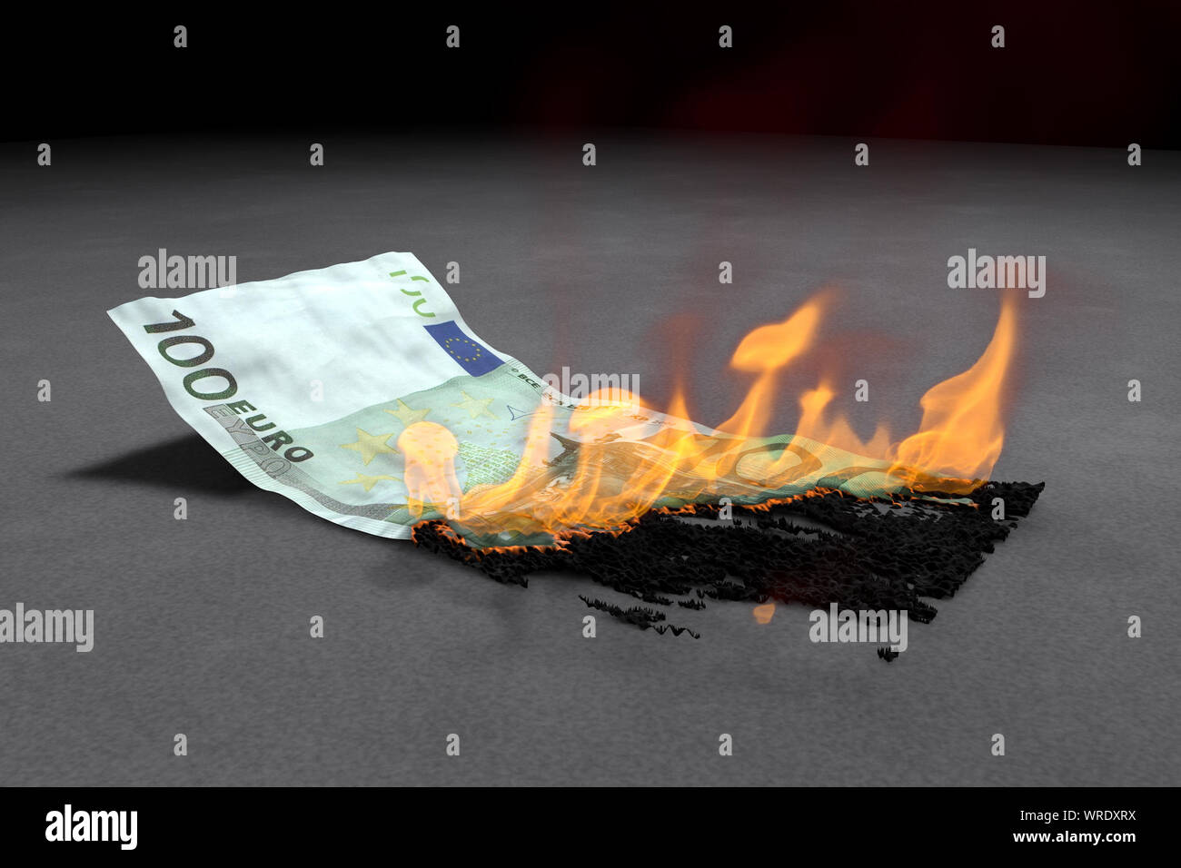 Burning banknote hi-res stock photography and images - Alamy