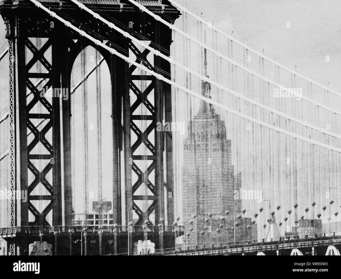 Manhattan Bridge And Empire State Building Stock Photos & Manhattan ...