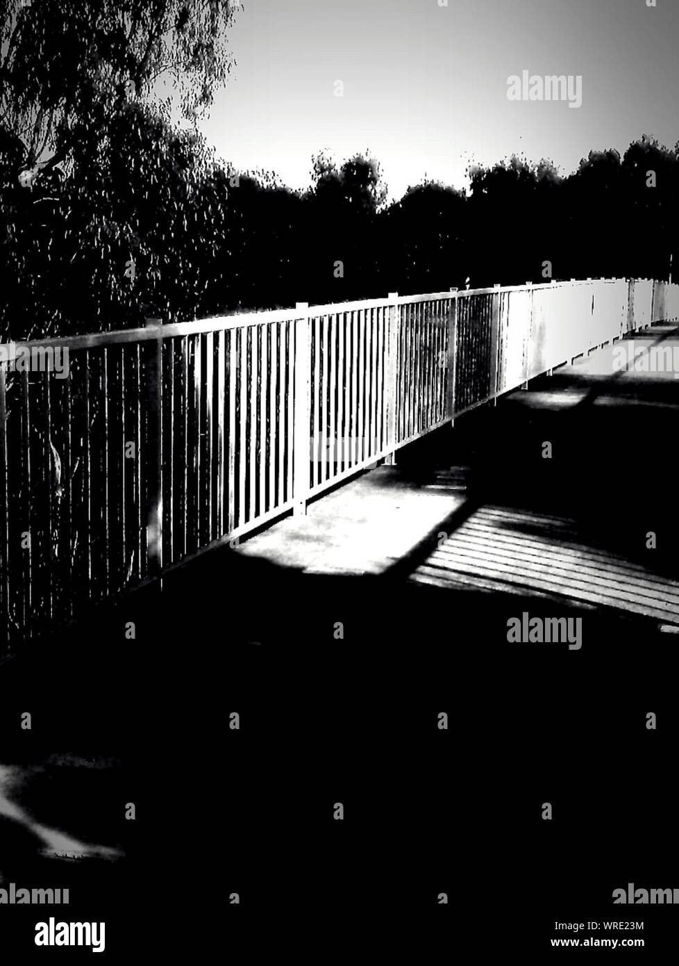 Railing silhouette hi-res stock photography and images - Alamy