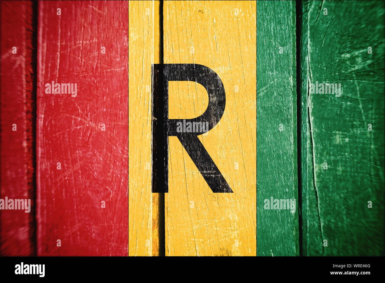 Flag of Rwanda (1962 - 2001), wooden background Stock Photo - Alamy