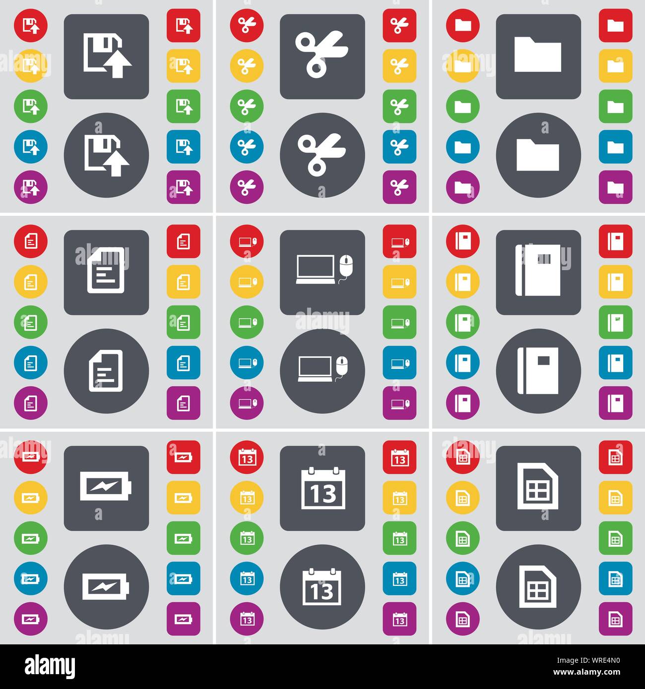 Notebook folder icon simple Stock Vector Images - Alamy