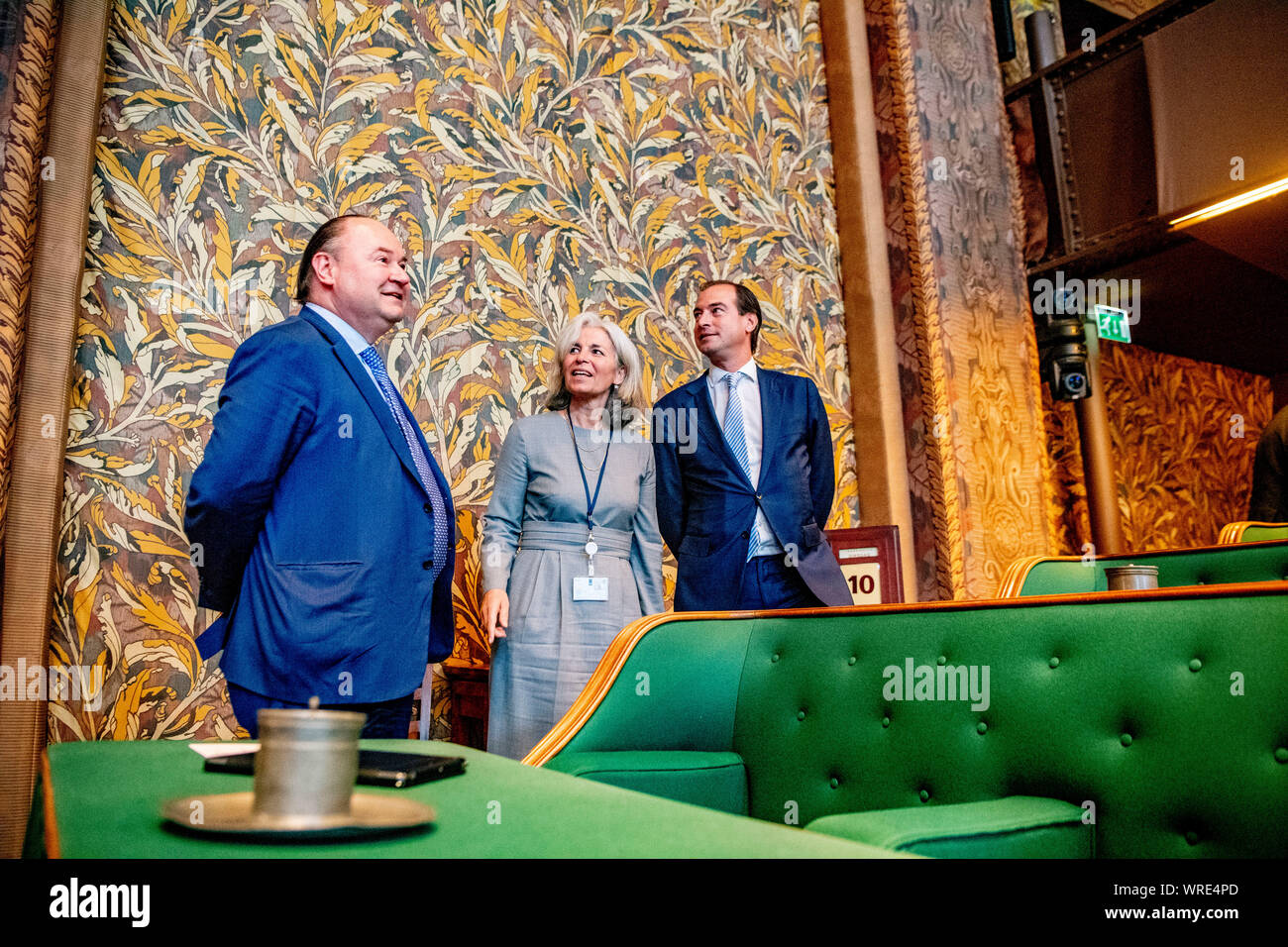 The Hague - 10-09-2019 Senators Henk Otten, Dorien Rookmaker and Jeroen ...