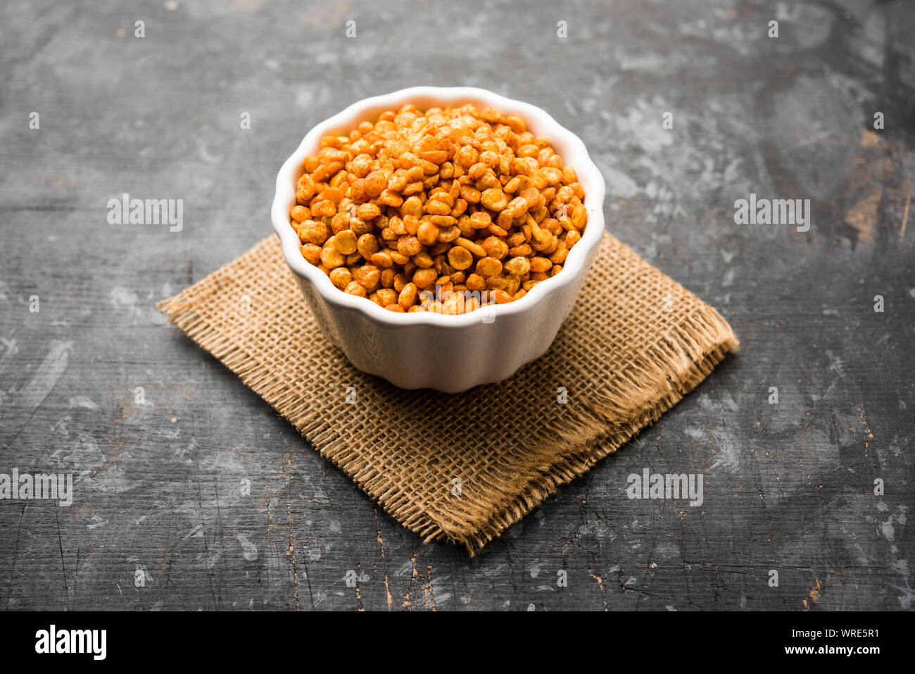 Fried and Spicy Chana Dal Masala is a popular Chakna recipe. served in ...