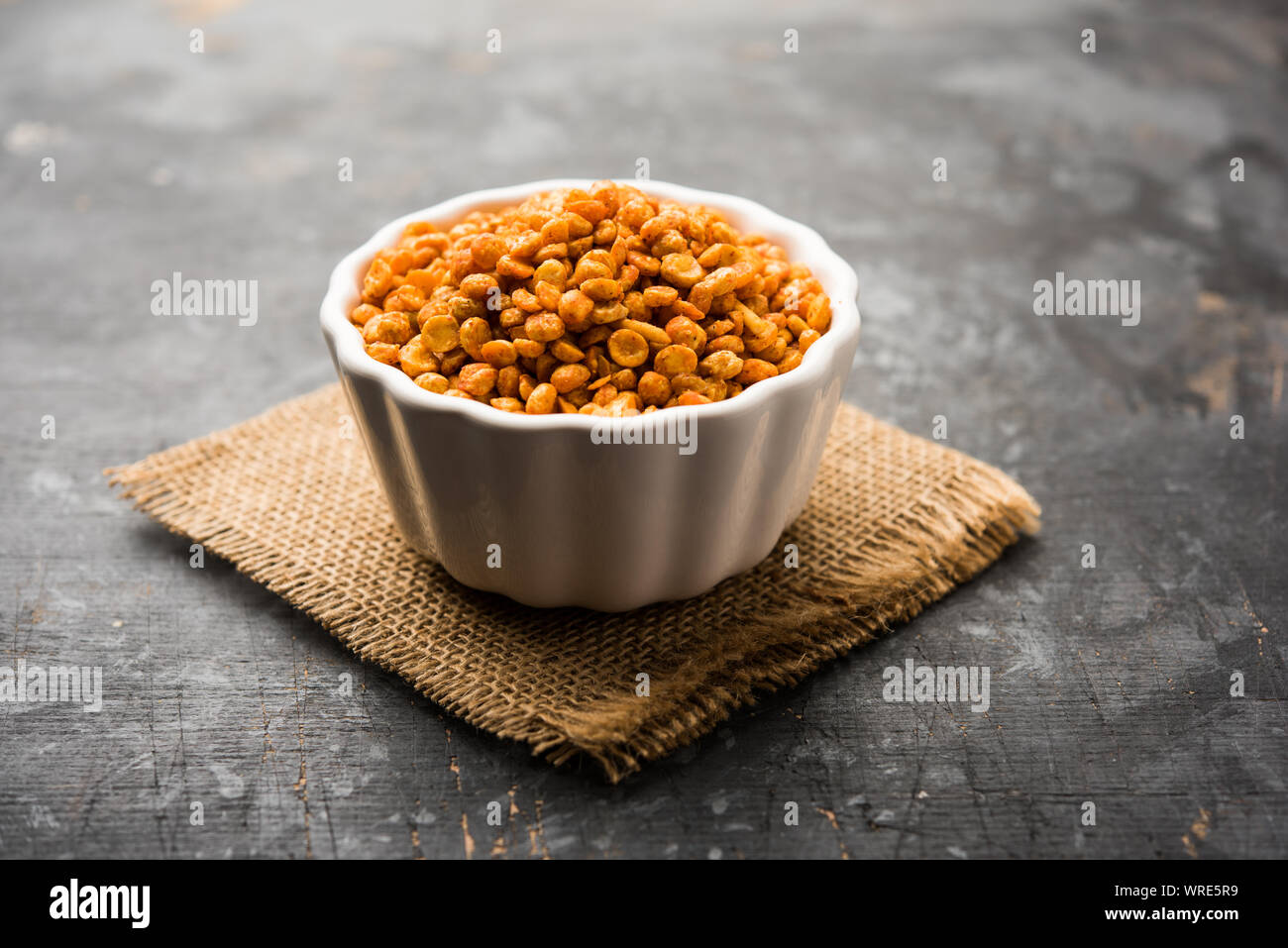 Fried and Spicy Chana Dal Masala is a popular Chakna recipe. served in ...