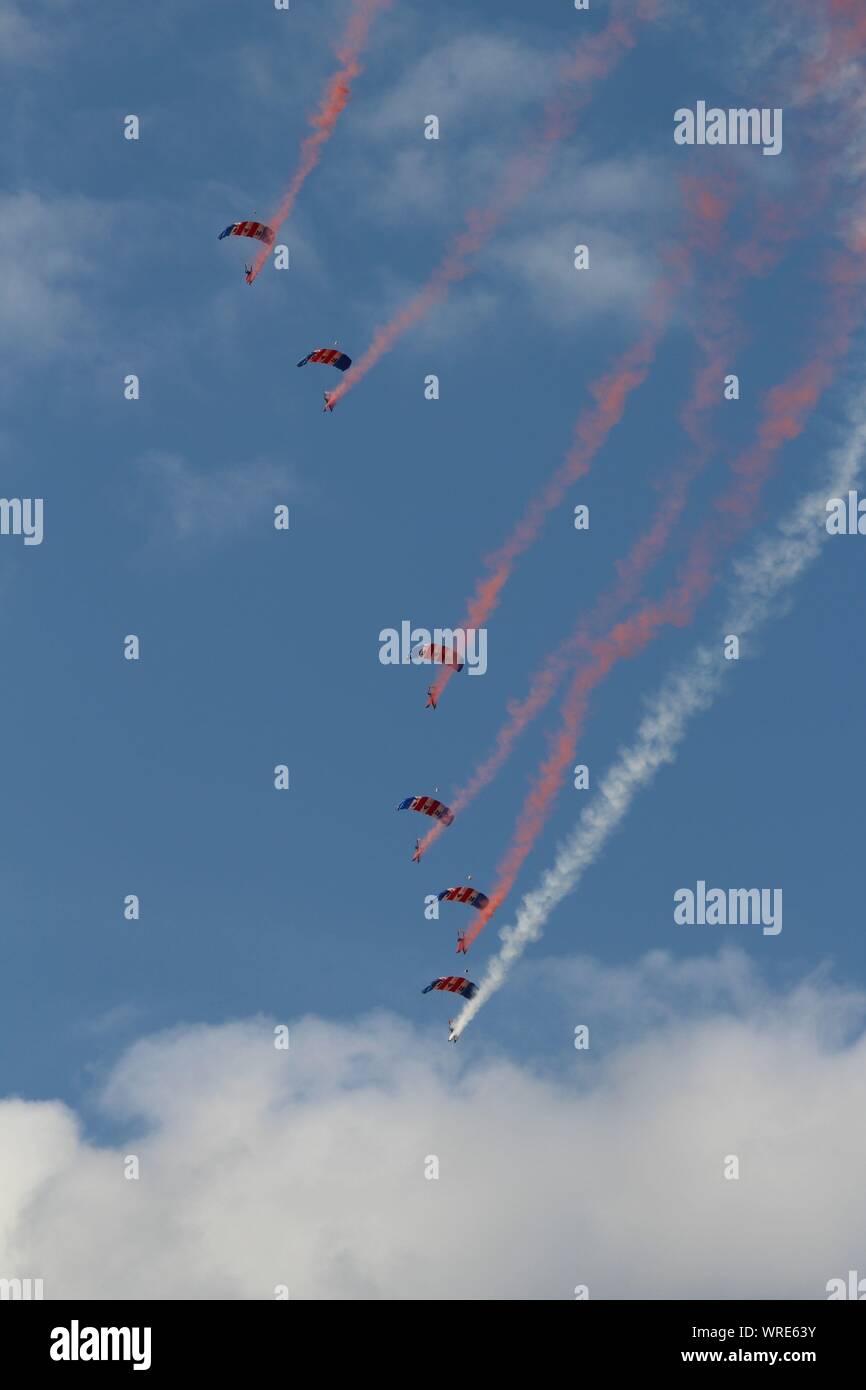 RAF Falcons Display Team Stock Photo - Alamy