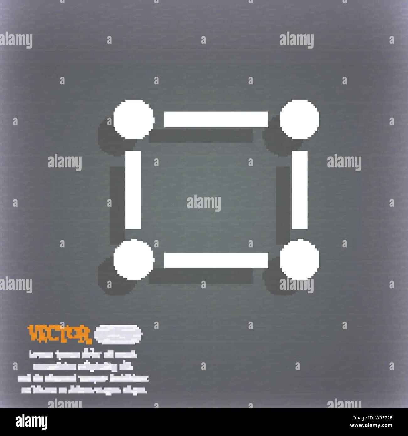 Crops and Registration Marks icon symbol on the blue-green abstract ...