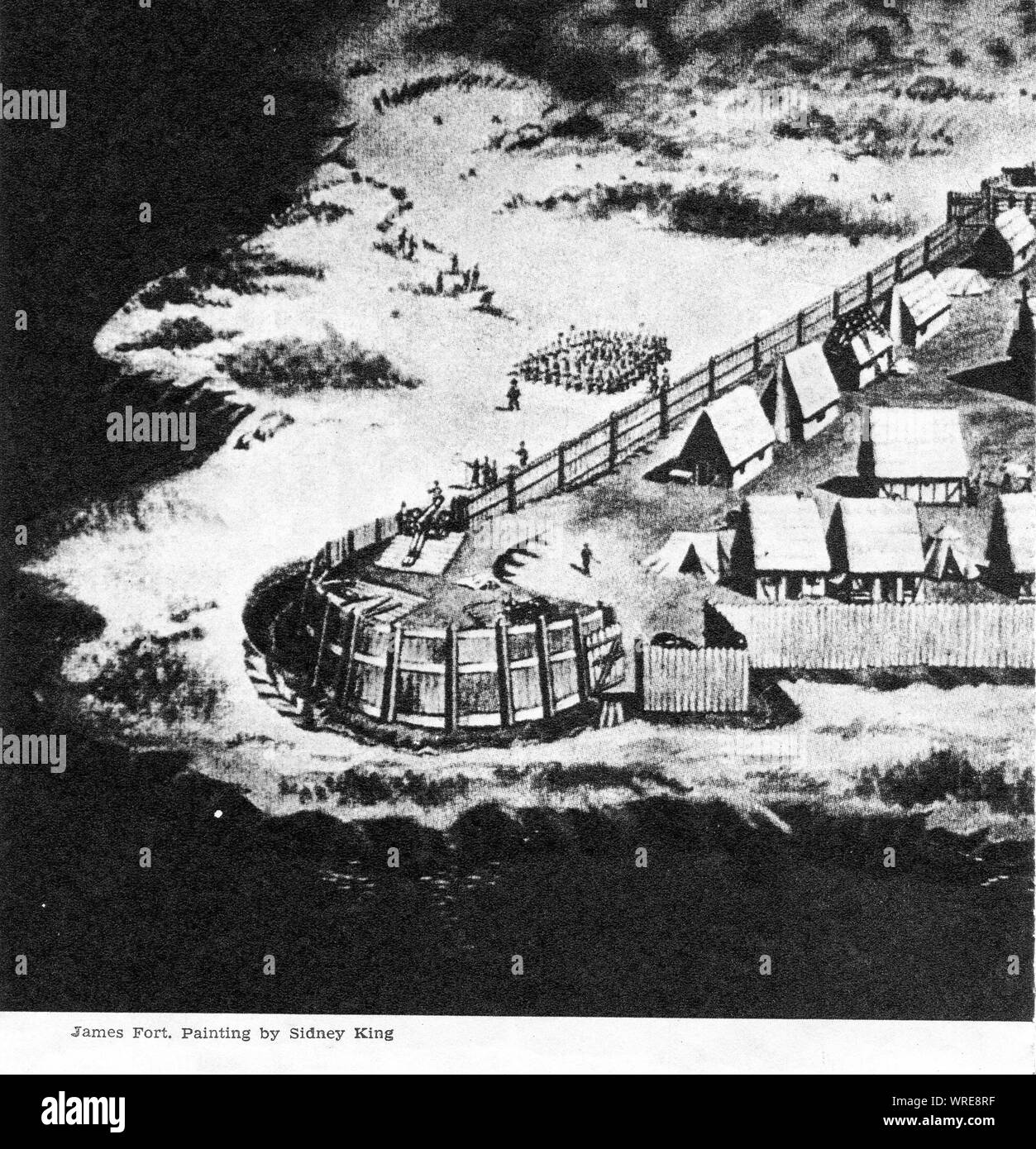 James fort painting hi-res stock photography and images - Alamy