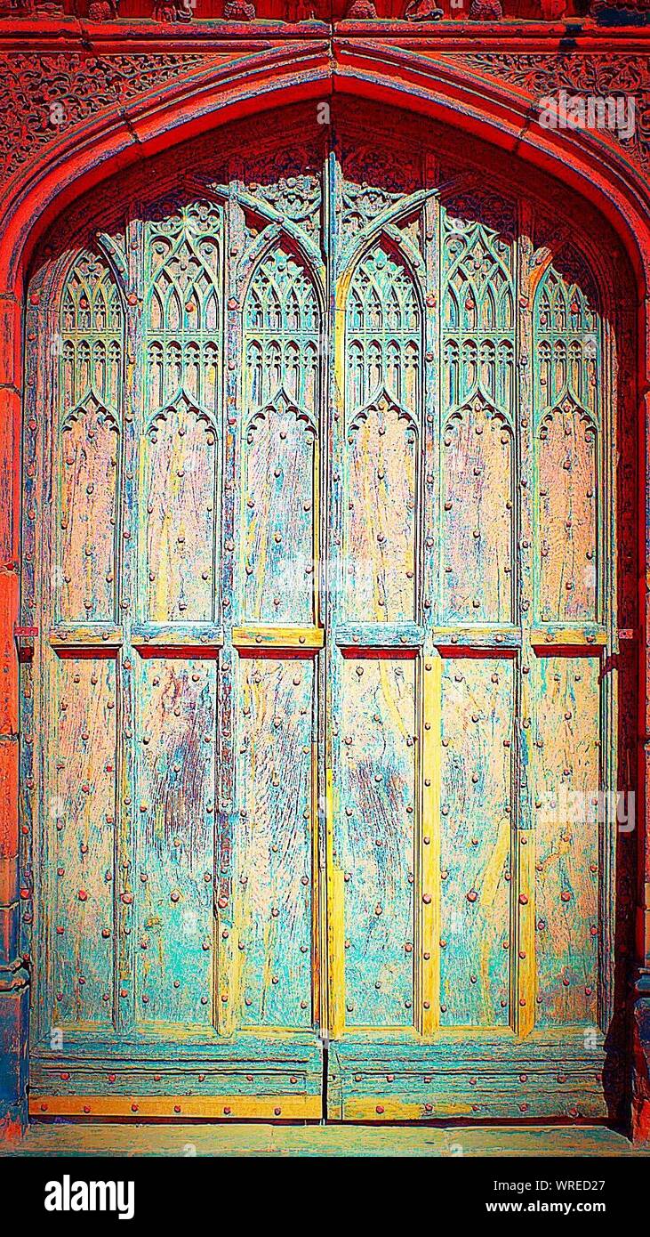 Closed Old Historic Building Entrance Gate Stock Photo - Alamy