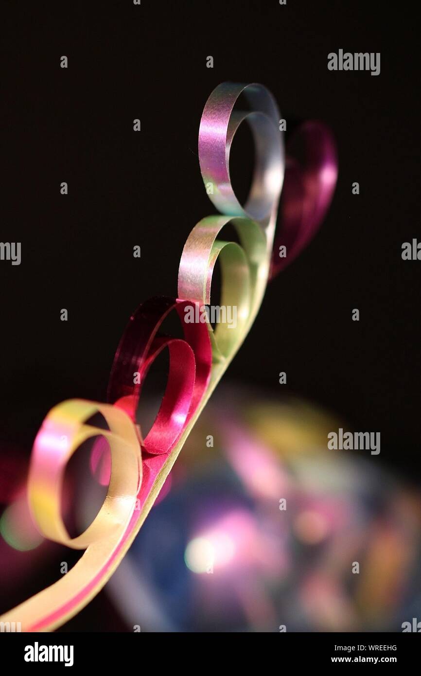 Curled ribbons close up hi-res stock photography and images - Alamy