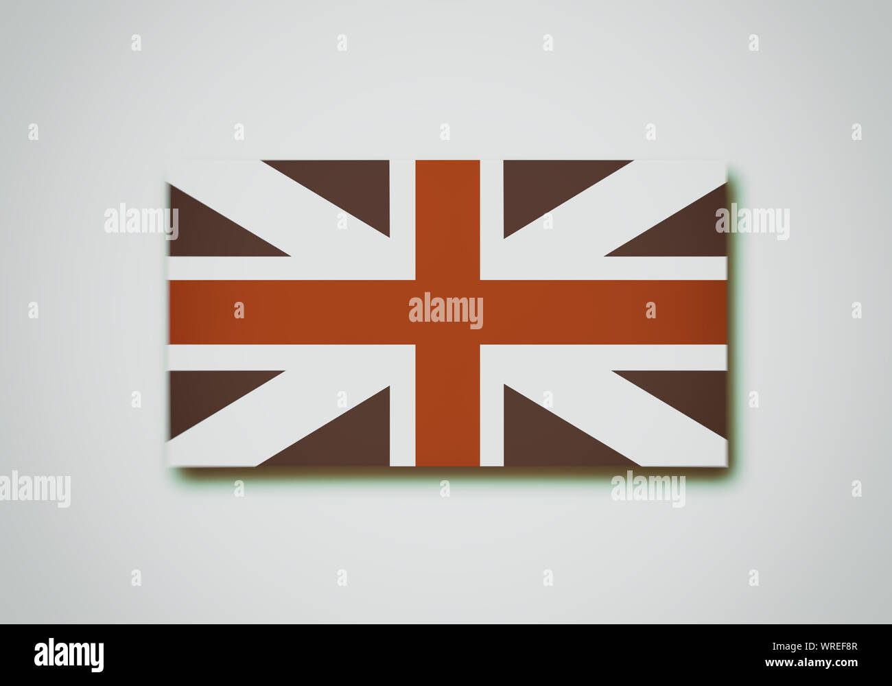 Flag of the United Kingdom on a white background Stock Photo - Alamy