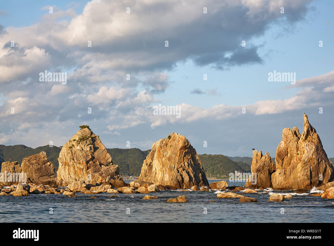 Hashigui-iwa (Bridge Pillar Rocks) - the series of rocks leading ...