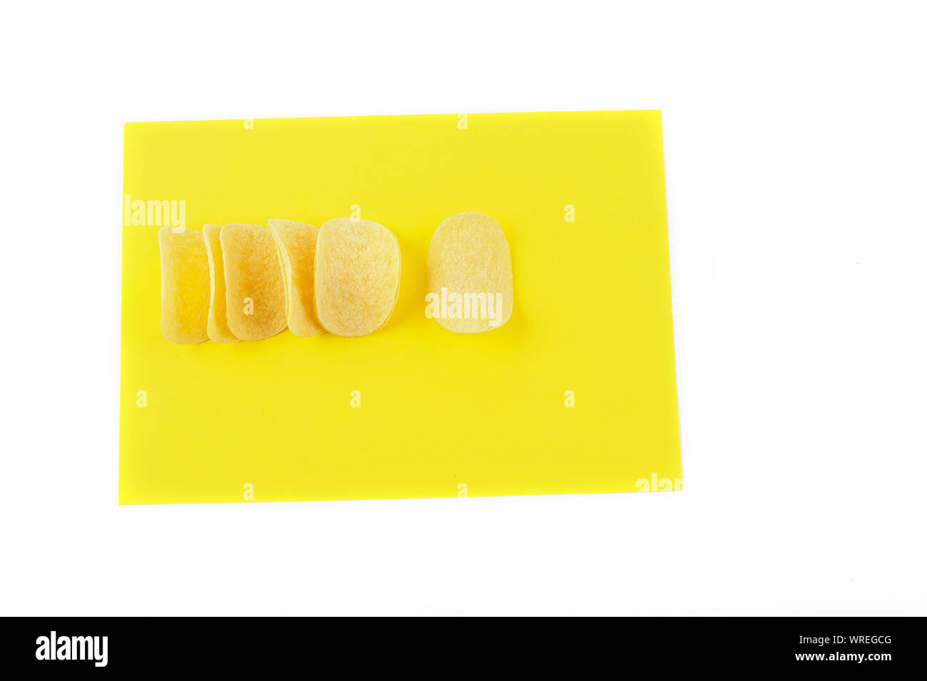 Potato chips laying on hi-res stock photography and images - Alamy