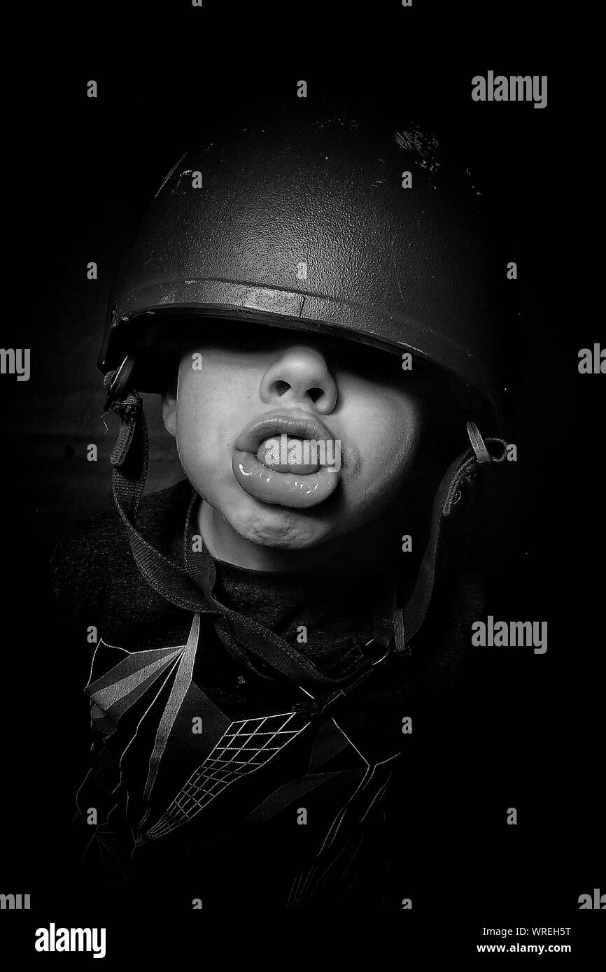 Boy wearing safety helmet hi-res stock photography and images - Alamy
