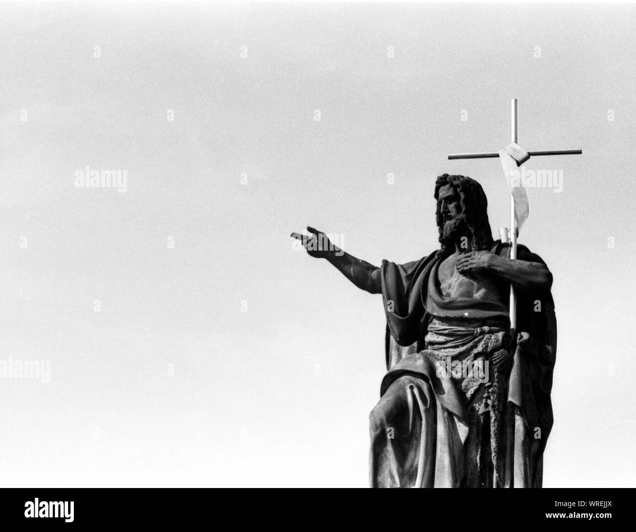 John the baptist pointing Black and White Stock Photos & Images - Alamy