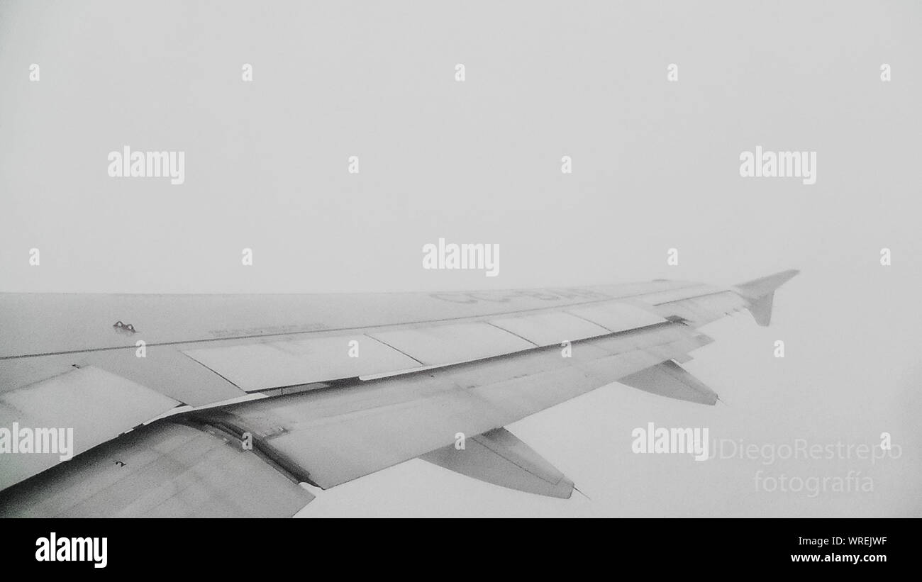 Airplane in the fog hi-res stock photography and images - Alamy