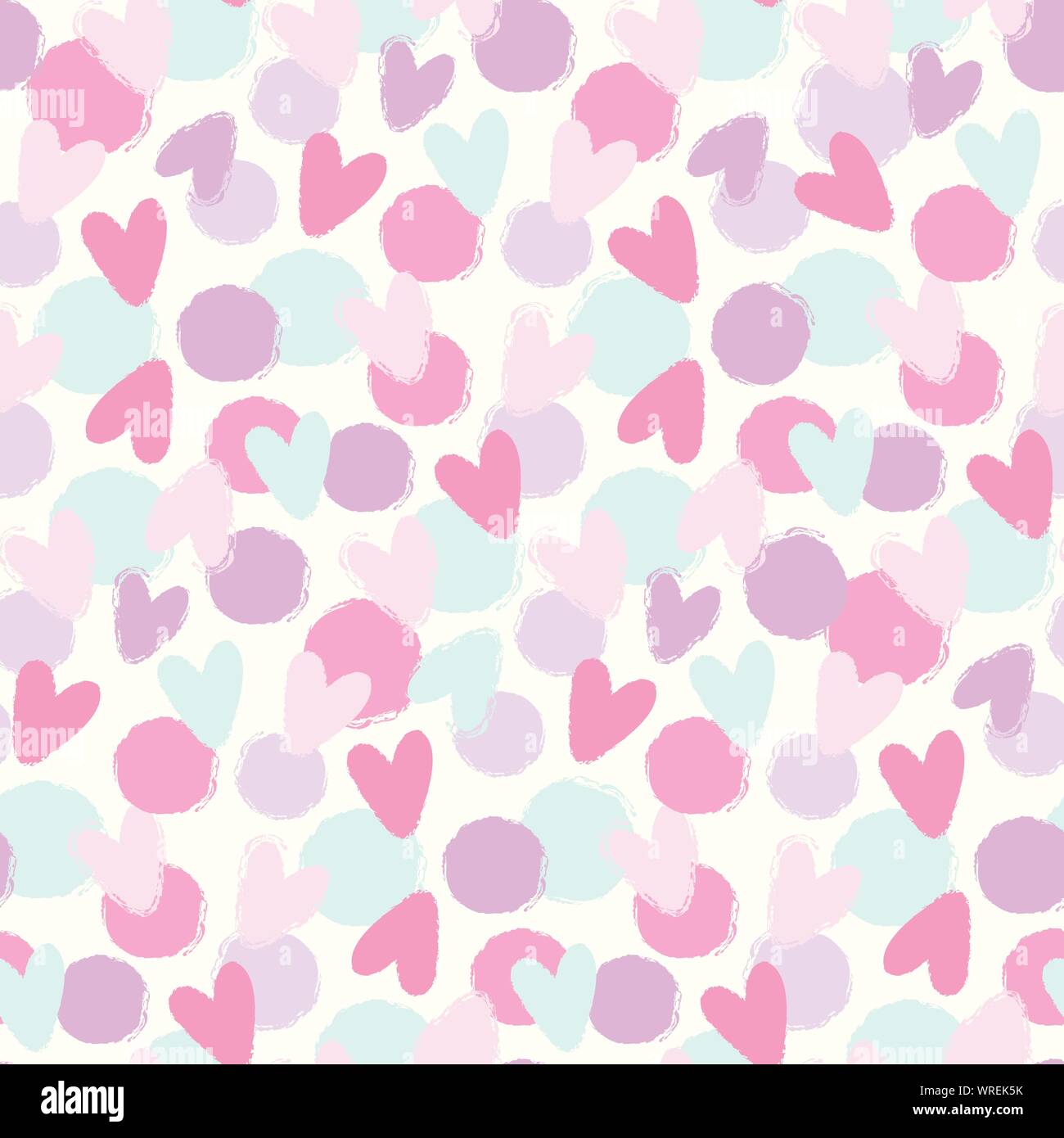 Repeated hearts pattern Stock Vector Images - Alamy