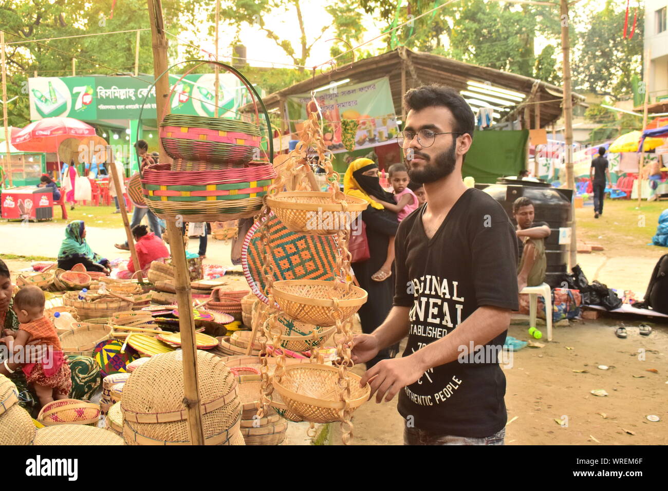 people in a local fair Stock Photo - Alamy