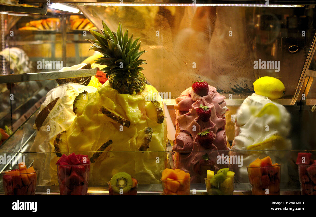 colorful italian ice cream Stock Photo - Alamy