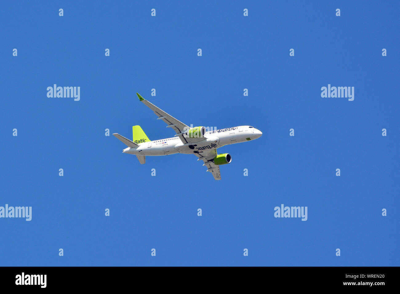 Air Baltic - Airbus A220-300 airplane Stock Photo - Alamy