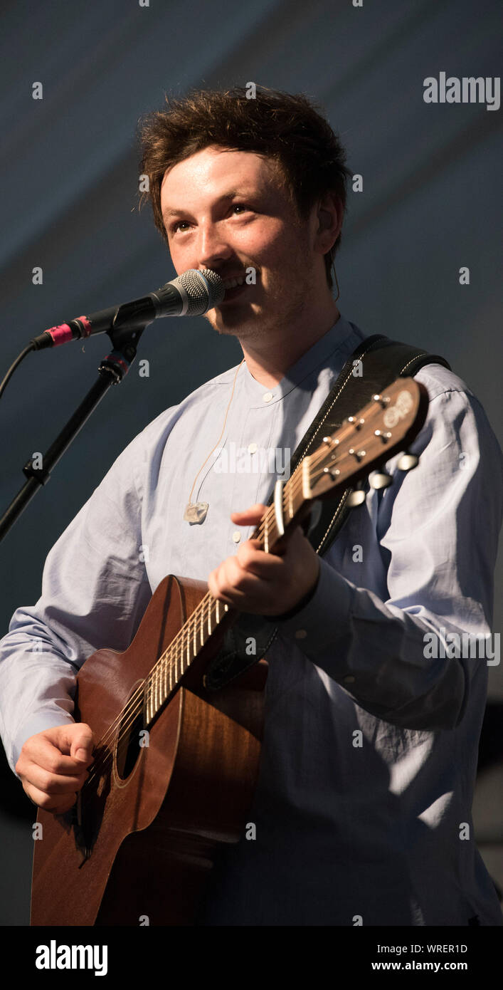 Lewis Watson at Oxford Arts festival sings in main tent Stock Photo - Alamy