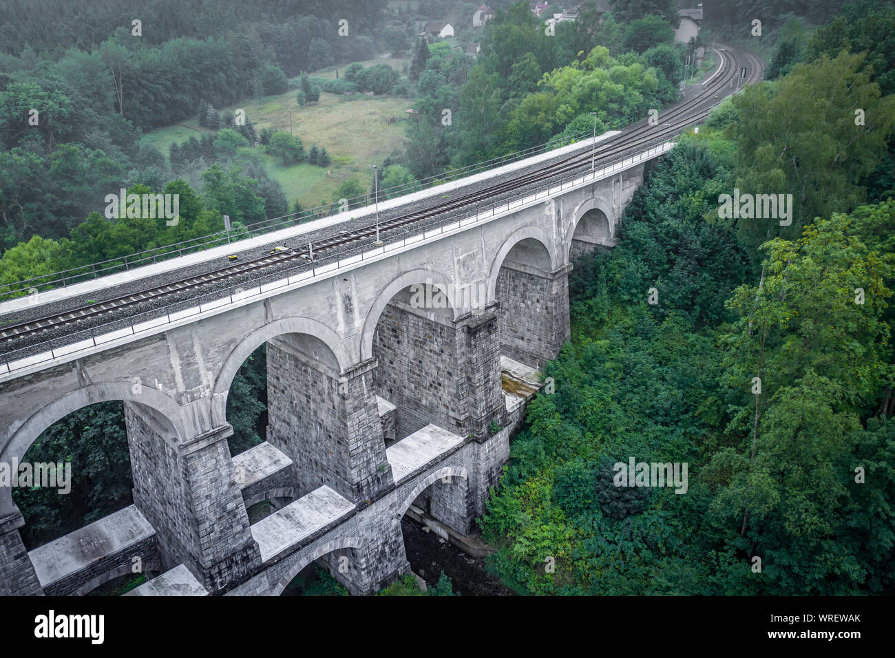 Sychrov stone railway viaduct was built in 1857-1859, construction was ...